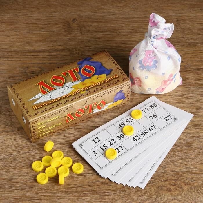 Лото Sima-land "Любимое" с пластиковыми фишками (4839271)