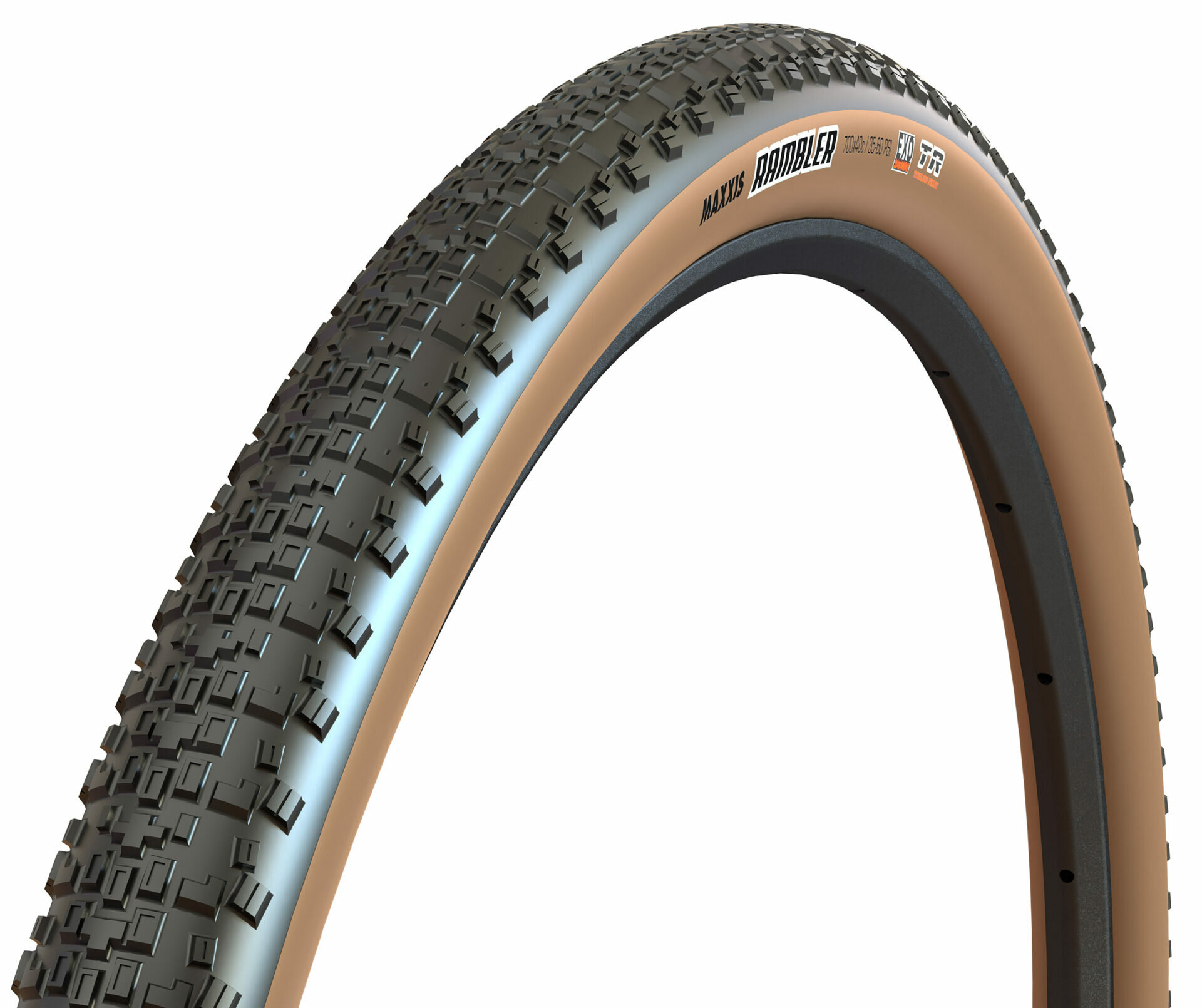 Велопокрышка MAXXIS RAMBLER 700X40C, Стальной корд, EXO / TANWALL