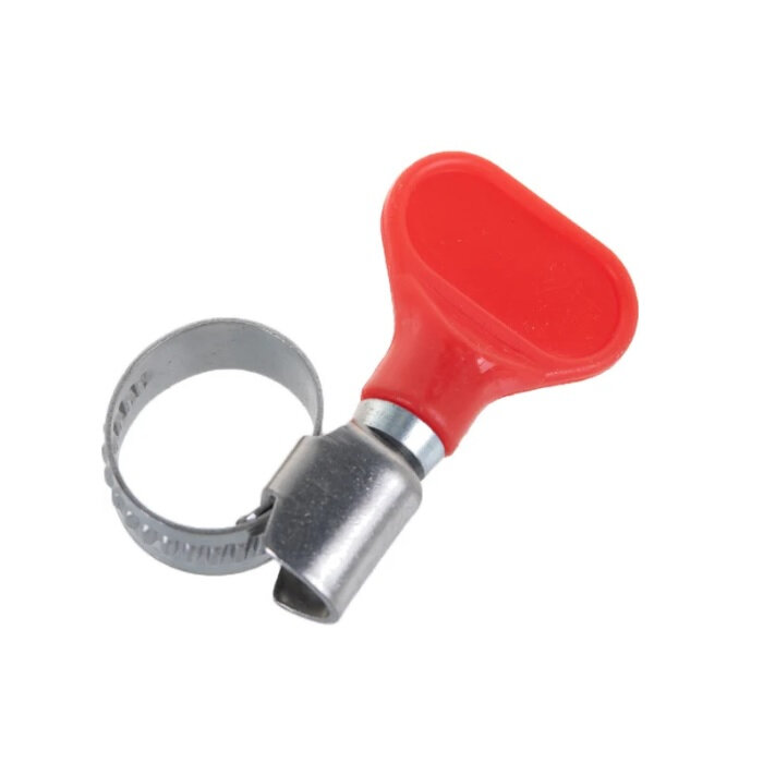 Хомут бабочка Зубр с накатной лентой 9 мм, нержавеющая сталь, 16-25 мм, 2 шт