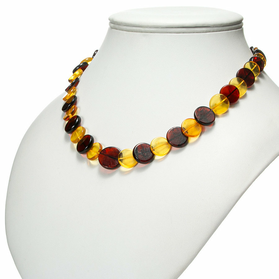 Колье, янтарь