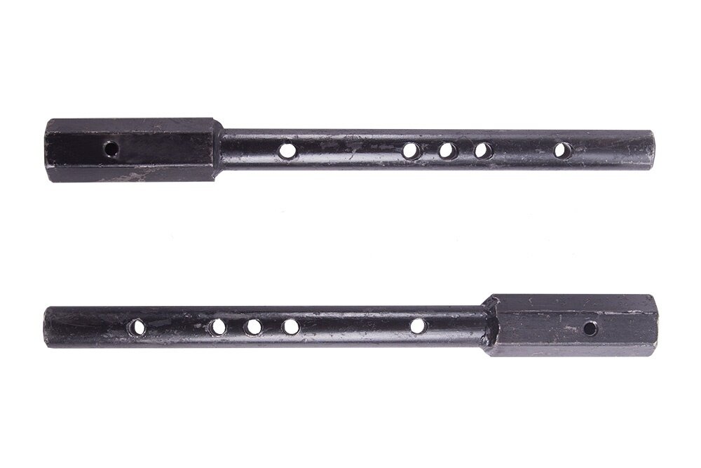 Переходник-удлинитель оси мотоблока шестигранник 31 мм на 30мм L425 мм.