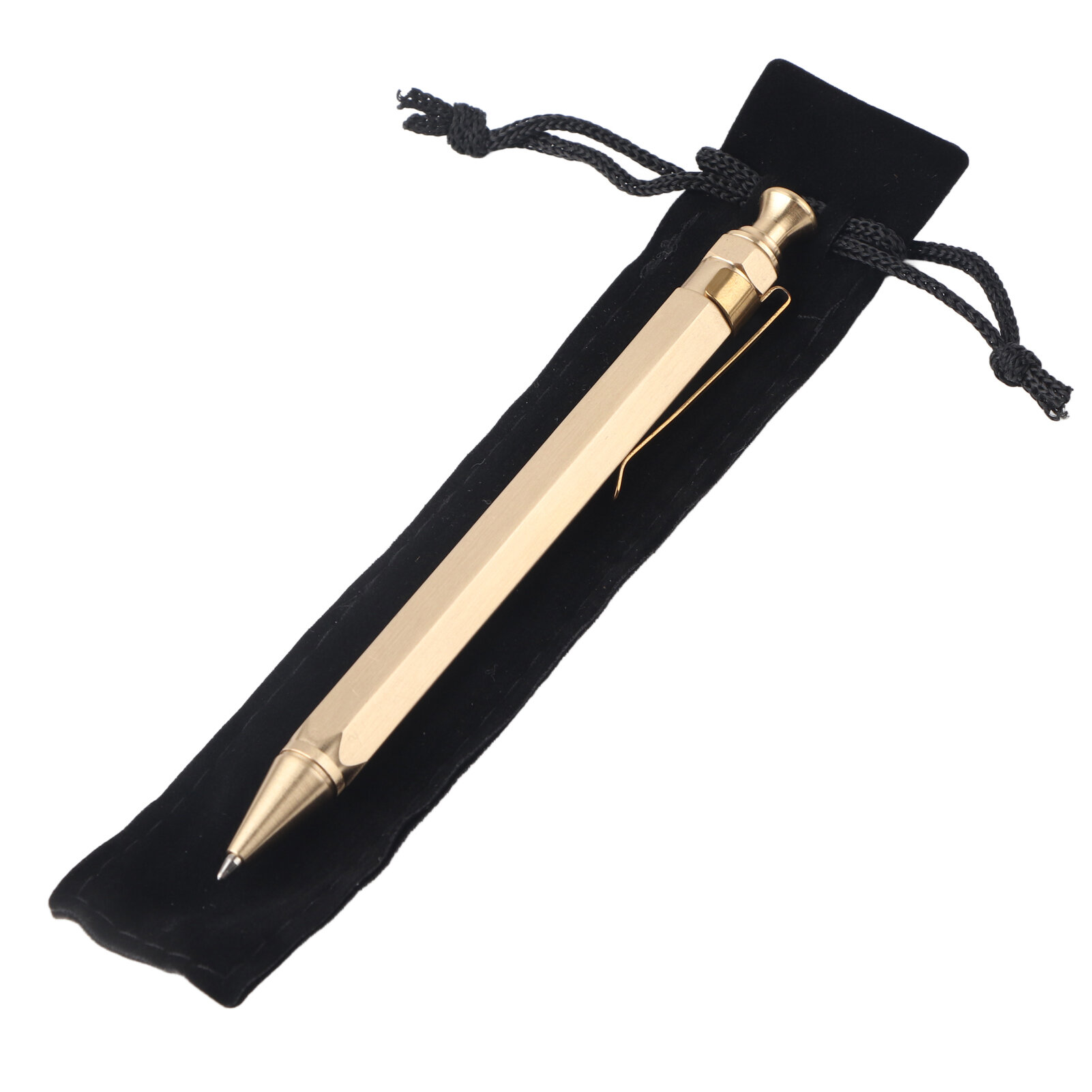 1 шт. Шариковая ручка с пружинным механизмом из меди и латуни. Канцелярские принадлежности для письма и офиса.