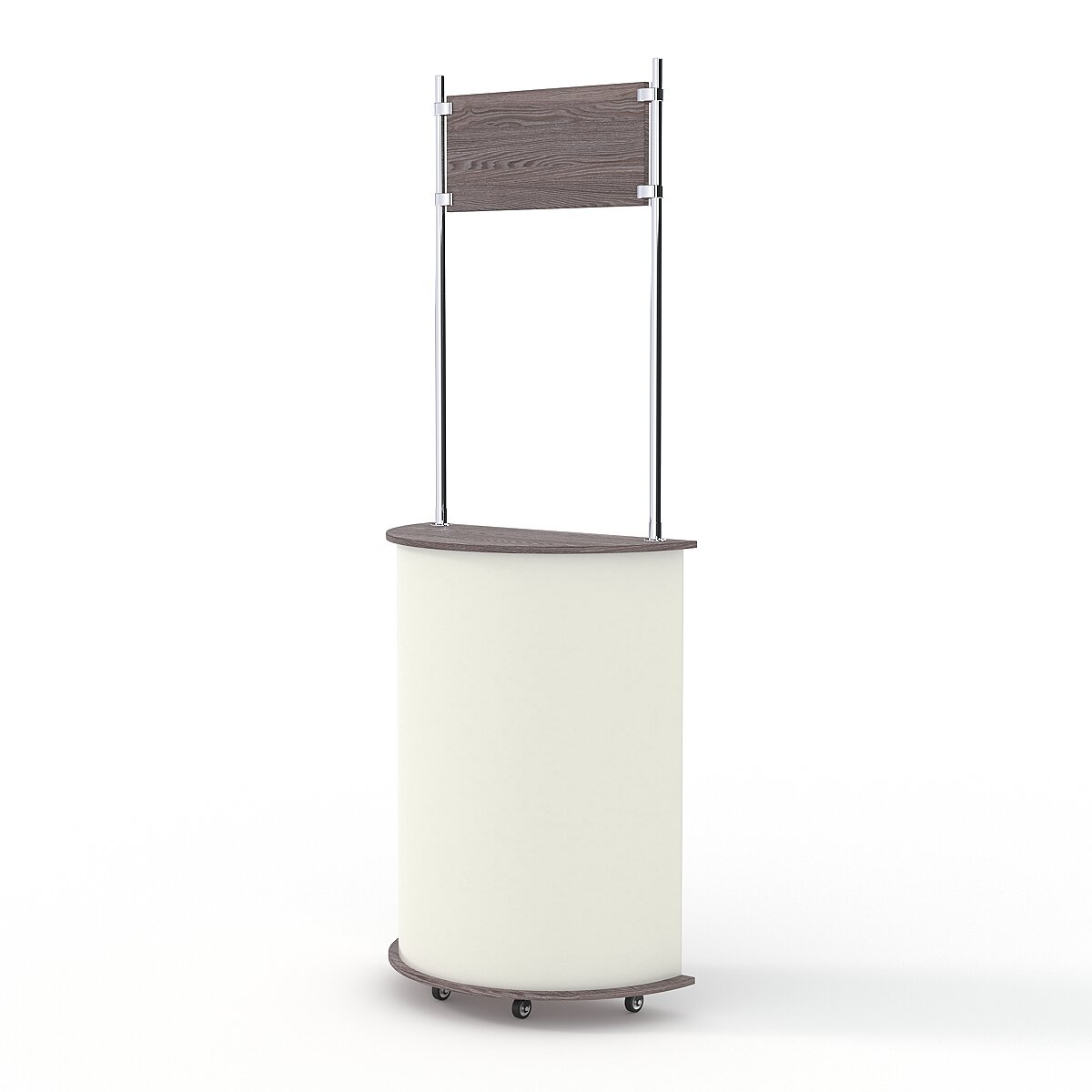 Стойка-ресепшн №1 передвижная, Ясень Анкор темный - U31105. Производитель товара - компания Westcom.