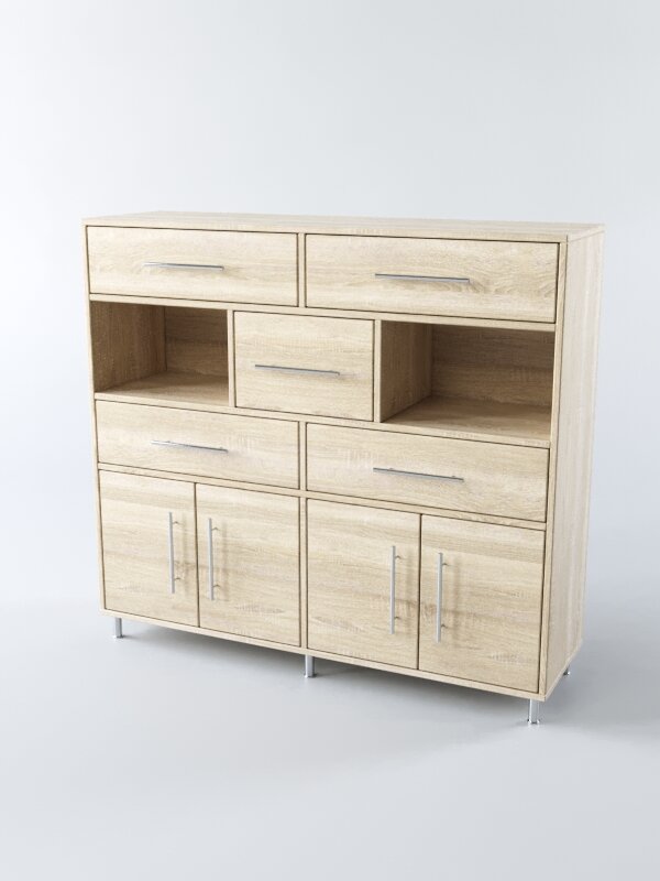 Комод для нейл баров №1, Дуб Сонома. Производитель товара - компания Westcom.