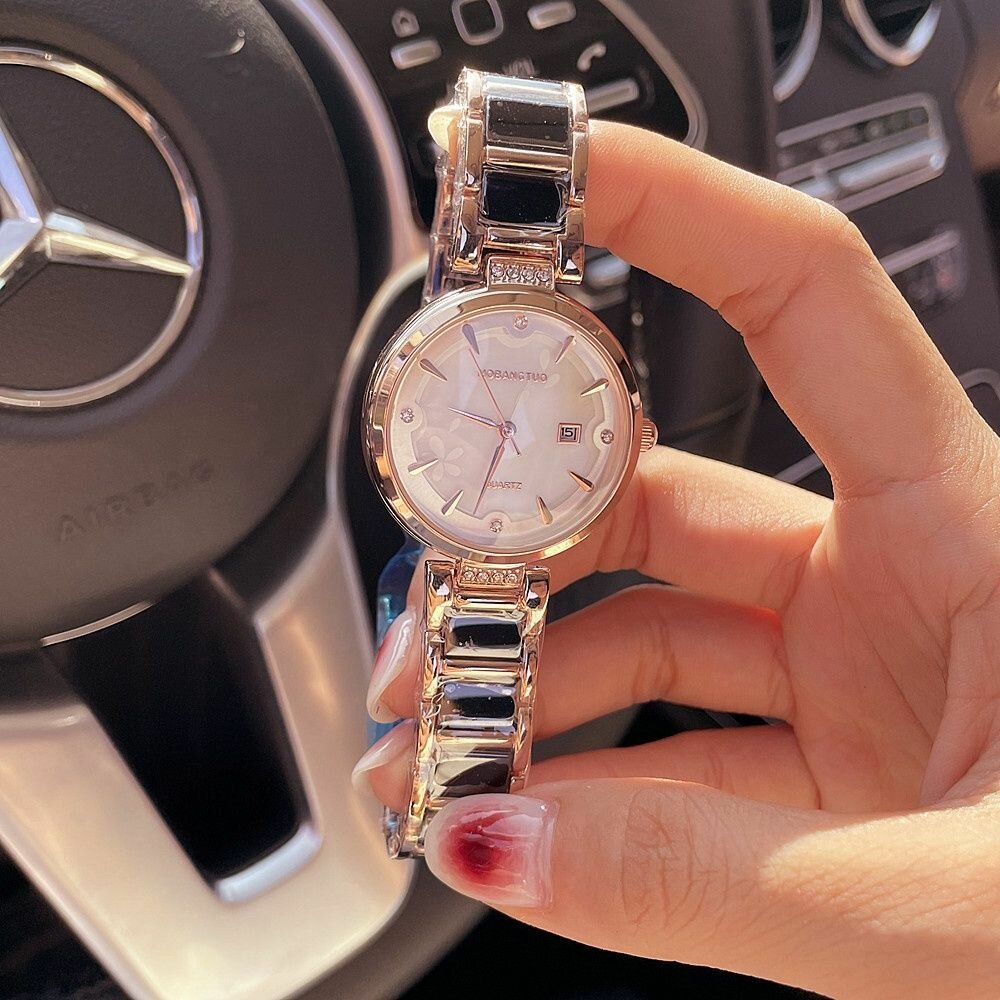 Женские часы, часы с бриллиантами, водонепроницаемые часы, керамические часы, механические часы
