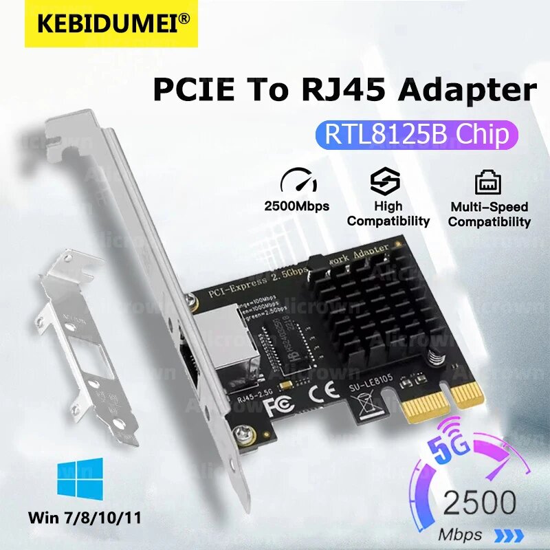 PCI-E Сетевая карта 1000Mbps Intel 8111E/F Chip — фото 1