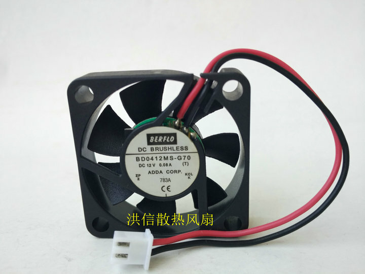 Оригинал ADDA BD0412MS-G70 DC 12V 0.08A 2-lines 4010 4CM ultra-quiet Вентилятор охлаждения
