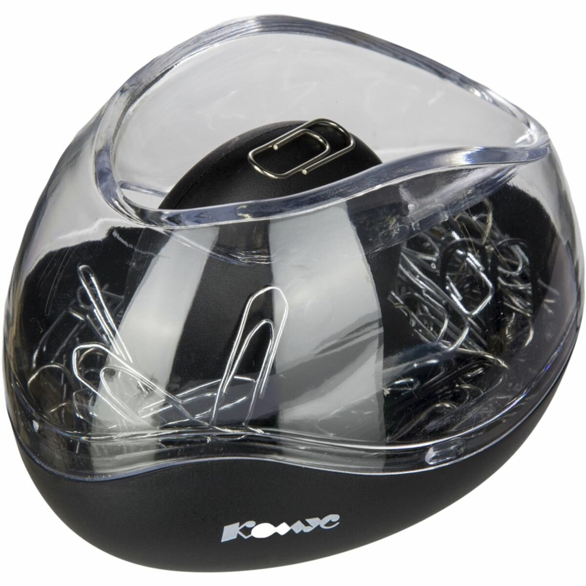 Скрепочница магнитная Комус 200107 с вращающимся колесиком (258957)