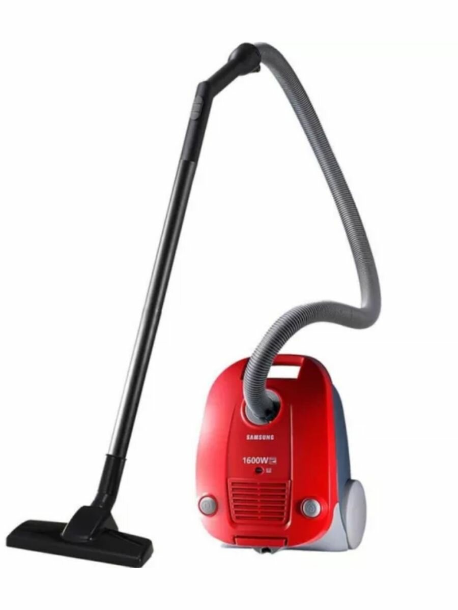 Пылесос Samsung VCC4130S37/XSG, с мешком, 1600 Вт, красный