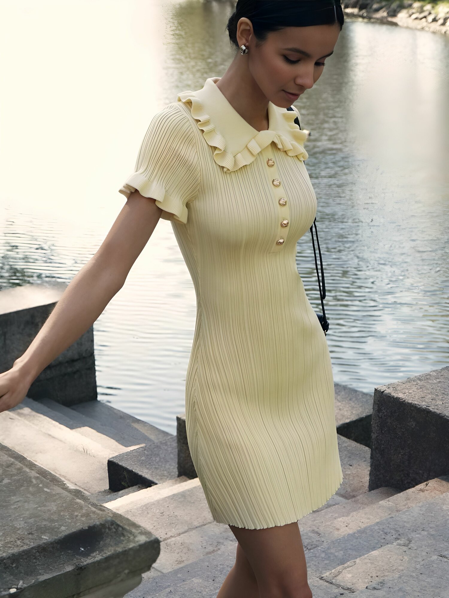 Юбка, размер L, yellow