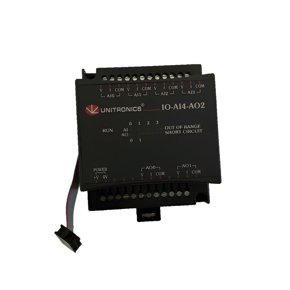 IO-AI4-AO2 Аналоговый модуль Unitronics 4AI, 2AO на DIN рейку