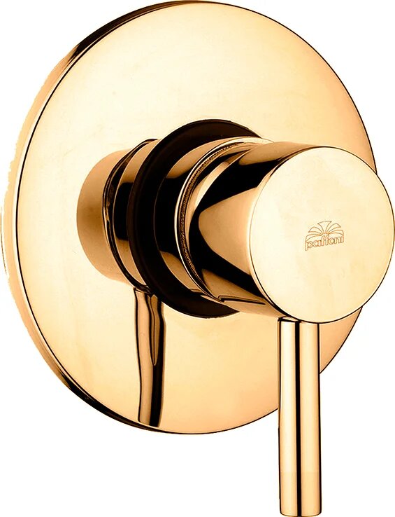 Встраиваемый смеситель для душа и ванны Paffoni Light LIG011HG С внутренней частью, латунный, рычажный, настенный, глянцевый, с керамическим картриджем