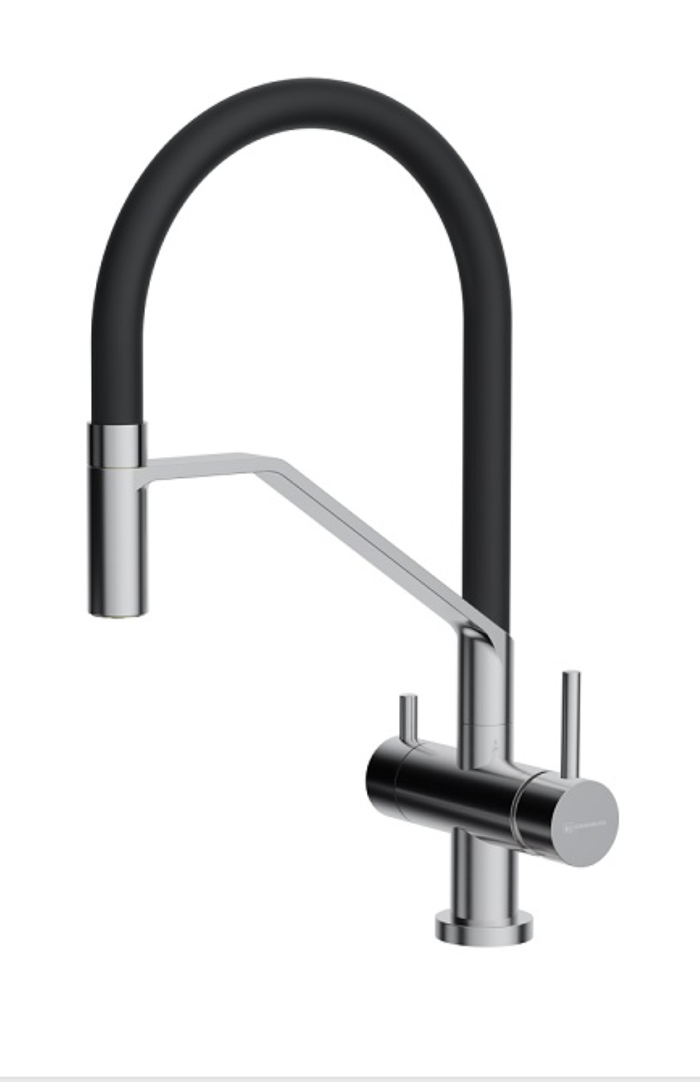 Смеситель для кухни OMOIKIRI Akeno BN-BL с подключением фильтра и гибким изливом/нержавеющая сталь/черный