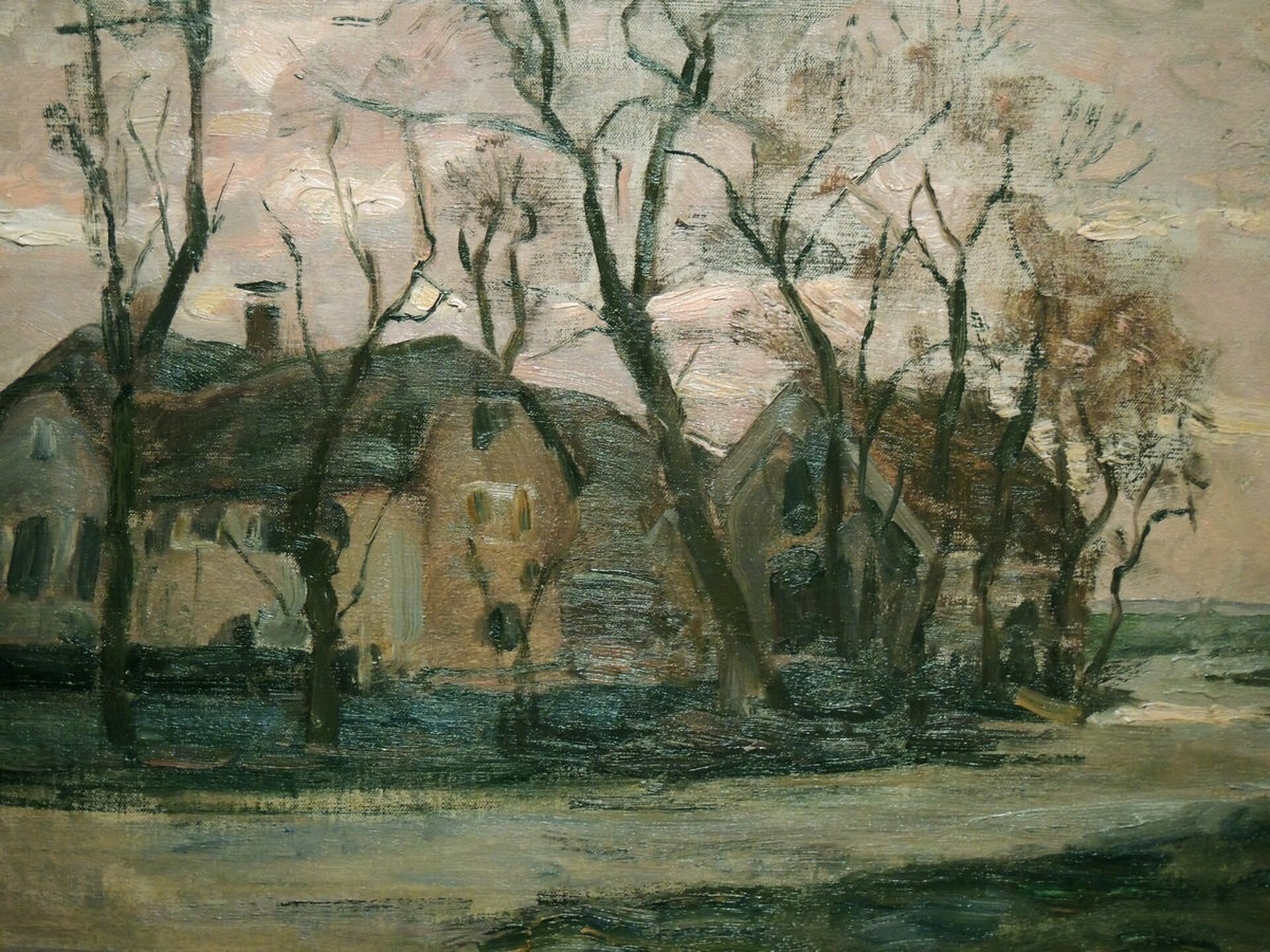 Плакат, постер Ферма в Дуйвендрехте. Пит Мондриан на холсте, размер 42х60см