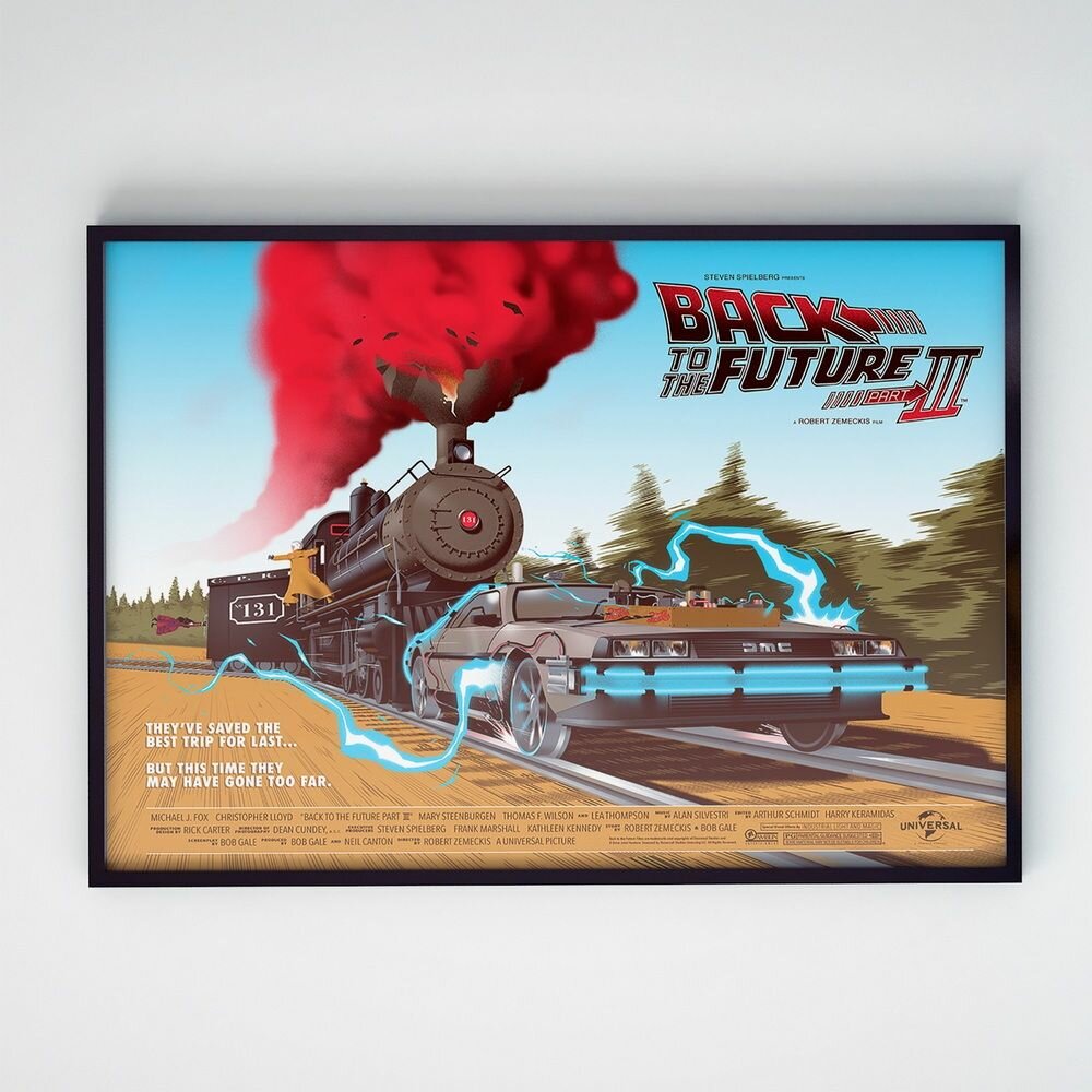 Плакат, постер Назад в Будущее, Back to the Future на бумаге, размер 21х30см