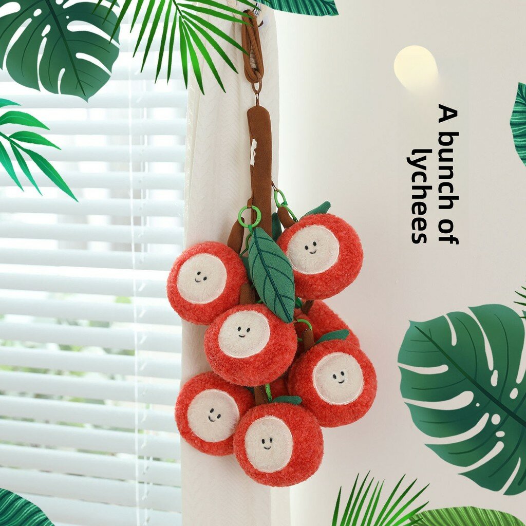 Томато личи виноград фруктовая серия мягкий брелок из короткого плюша для подарков и коллекционеров