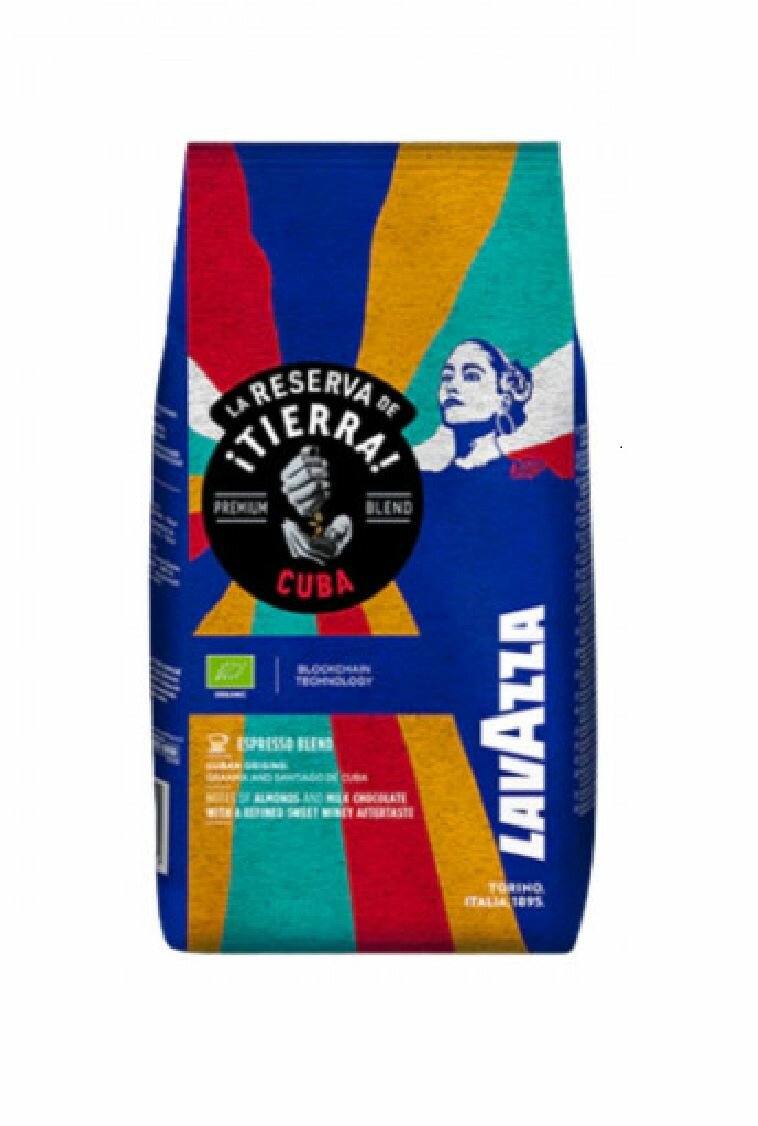 Кофе Lavazza "Tierra Cuba", органический, бленд арабики и робусты, средняя обжарка, 1000г