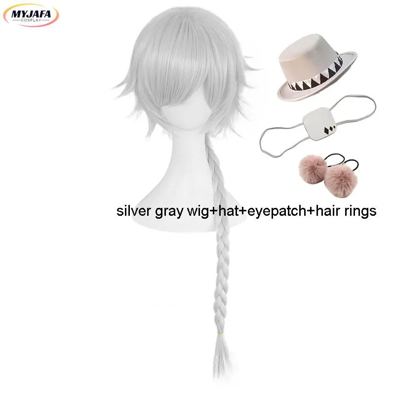 Косплей парик Николай Гоголь зеленый серый Wig C Accessories