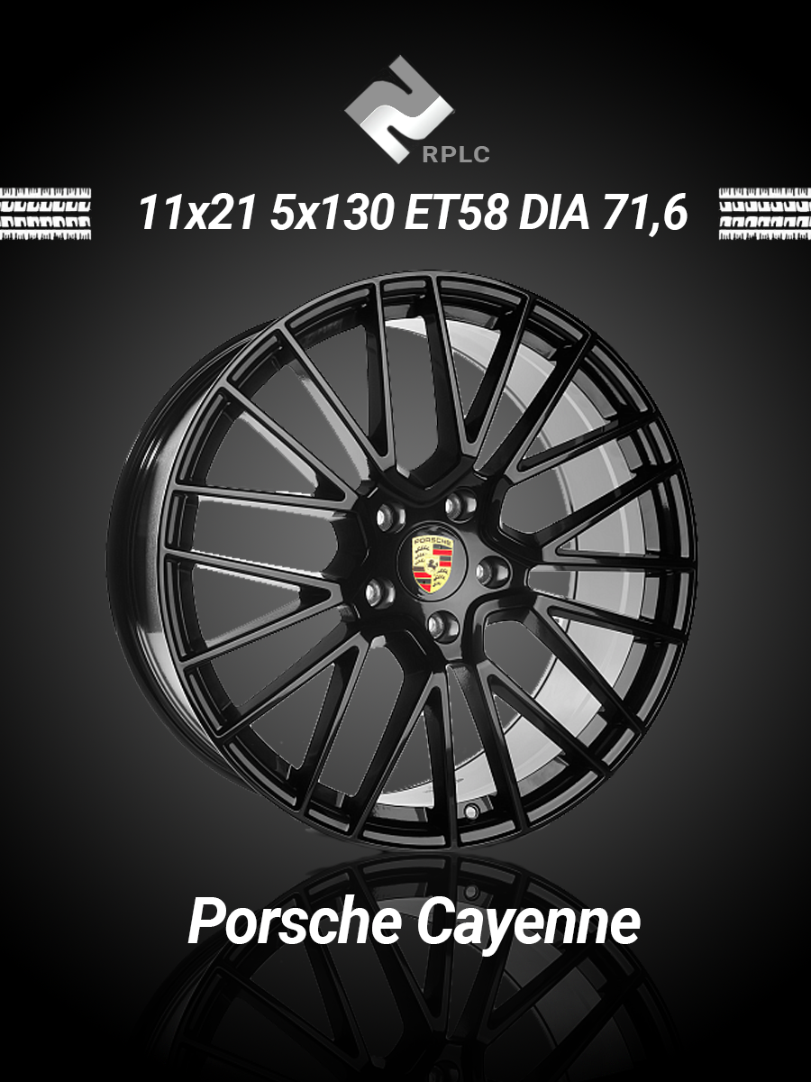 Диски автомобильные RPLC PR1 Porsche Сayenne 11x21 5x130 ET58 71,6 BLK