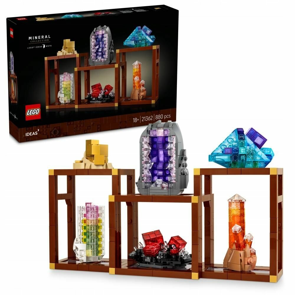 Конструктор LEGO Ideas 21362 Коллекция минералов, пластик, 880 деталей