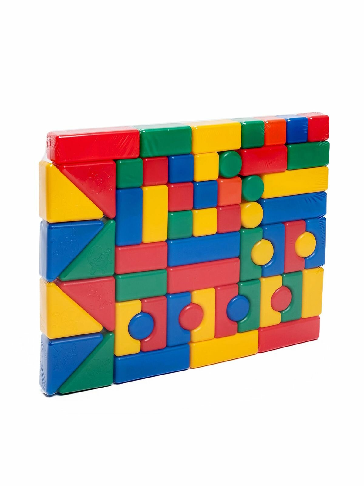 Цветные пластиковые кубики, конструктор для малышей, развивающий игровой набор, логическая игра для детей, учим цвета, 60 штук, 4 х 4 см