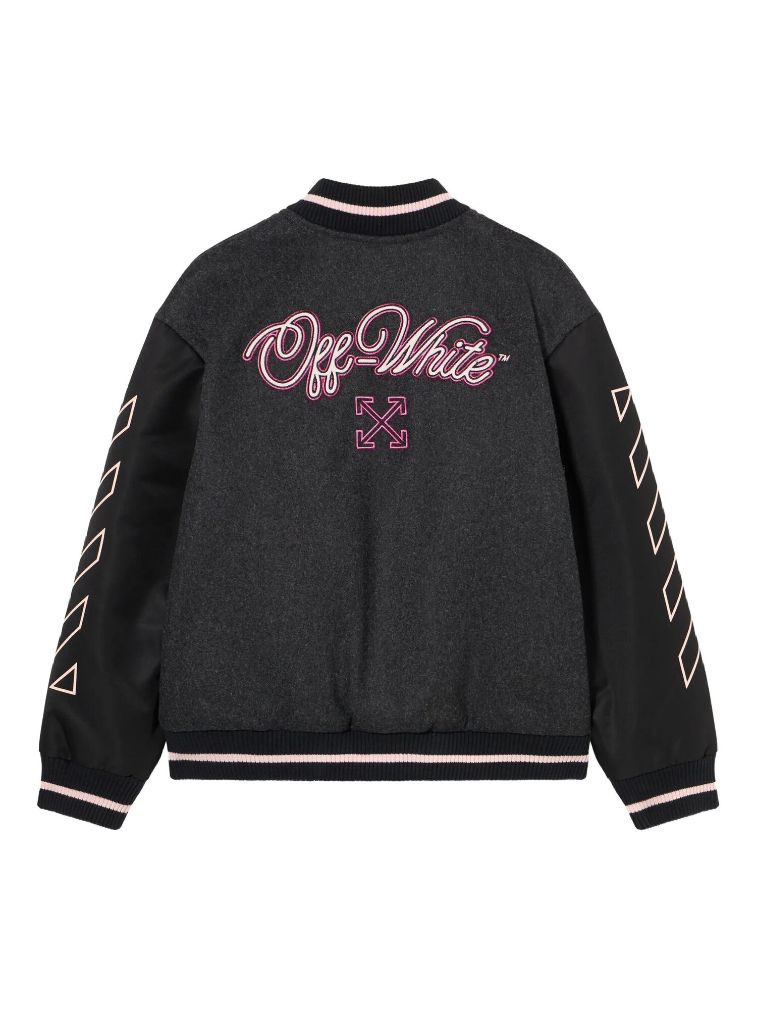 Бомбер Off-White Patch Varsity, размер 152, серый/синий/голубой — фото 1