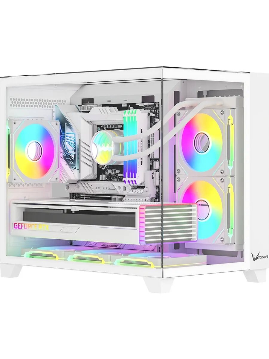 Корпус Crystal Z9ML Floe белый без БП mATX 4x120mm 2xUSB3.0