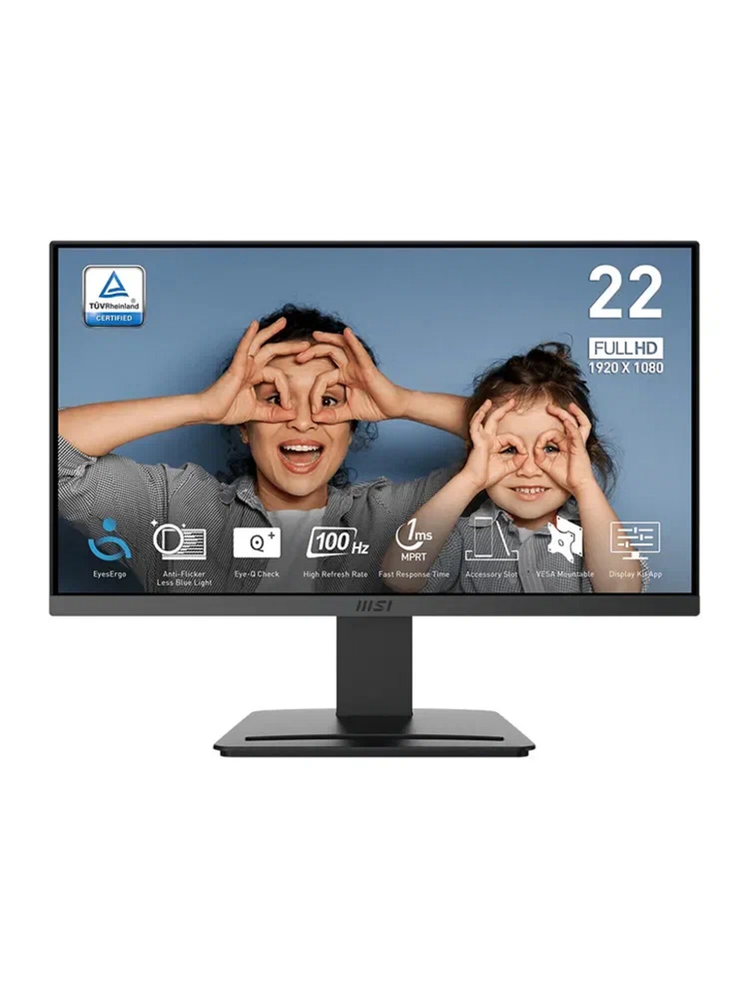 Монитор 21.45" MSI, PRO MP223 E2, VA, 100Гц, 16:9, 1920x1080, Черный