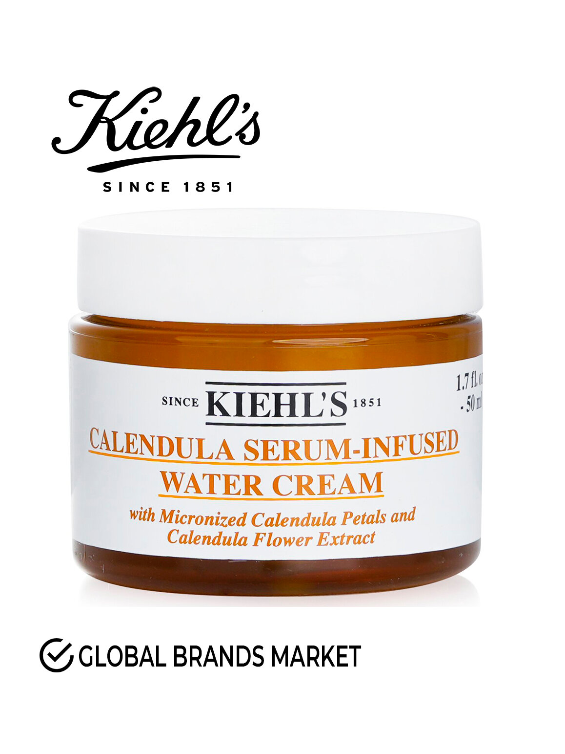 KIEHL'S Увлажняющий и успокаивающий крем Calendula Serum-Infused Water Cream, 50 мл
