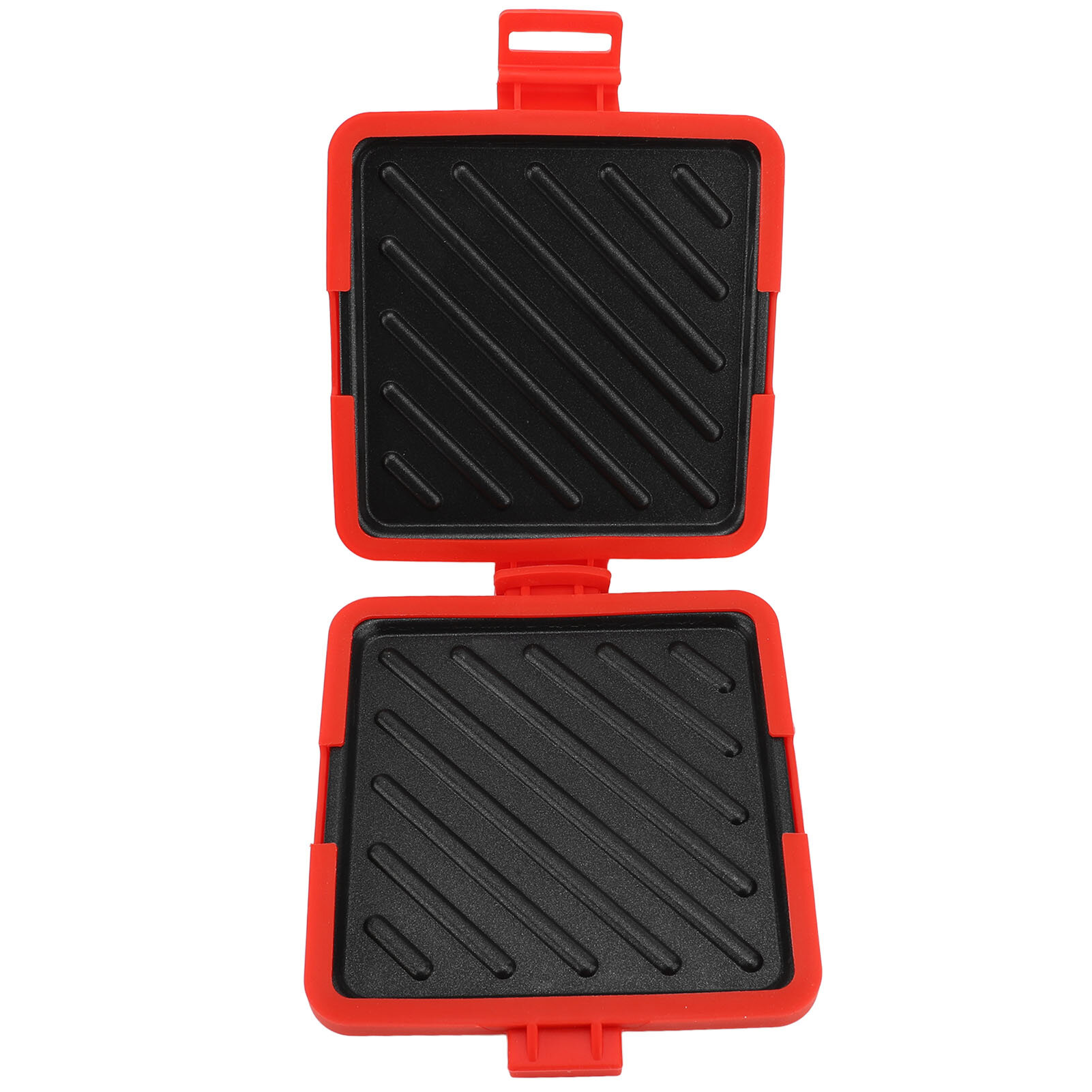 Тостер для микроволновки с силиконовыми ремнями, без проводов, красный