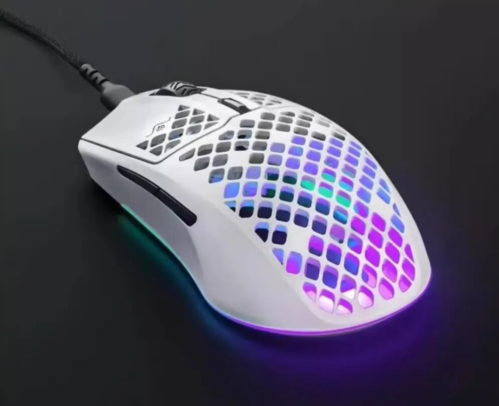 Проводная игровая мышь SteelSeries Aerox 3, 8500 CPI, оптический датчик TrueMove Core, сверхлегкая водонепроницаемая игровая мышь, No Retail Box
