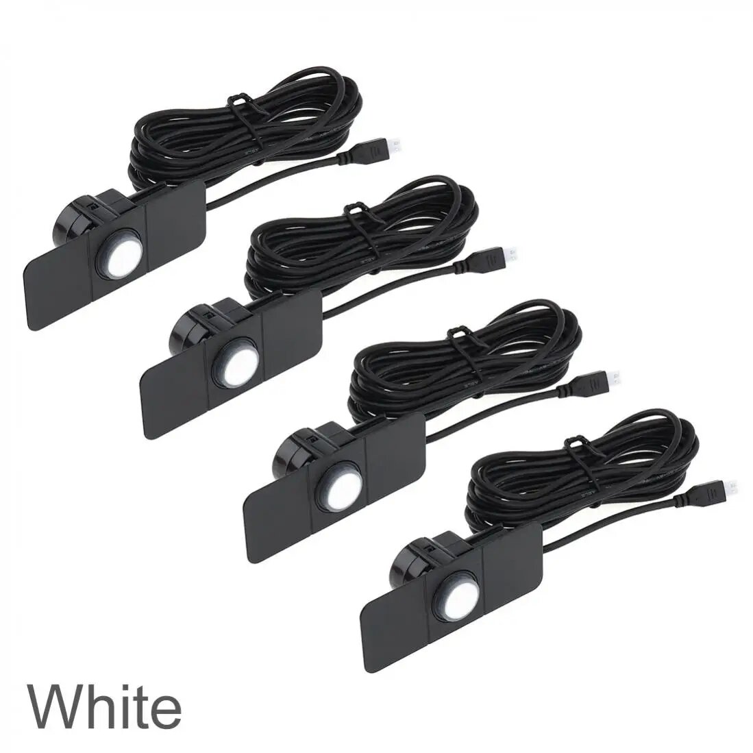 Датчик парковки автомобиля 16,5 мм Автомобильный видеодатчик парковки Реверс резервного копирования Оригинальные плоские датчики с крыльями, белый