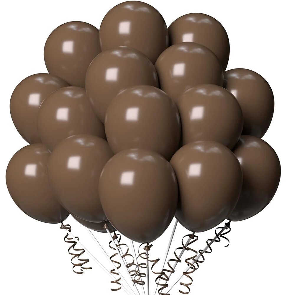 Ретро воздушные шары Surpsea Коричневый, Brown, 12inch, 20Pcs
