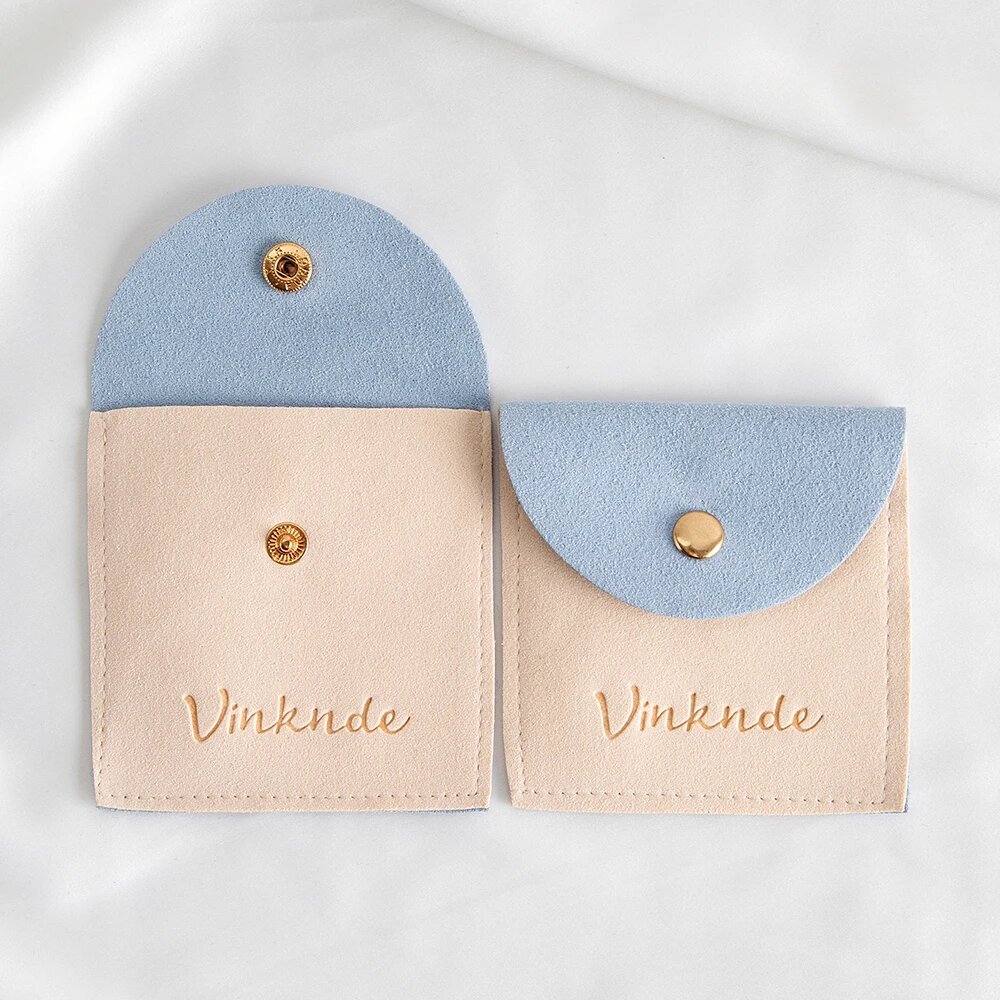 Ювелирные изделия ручной работы с логотипом на заказ, застежка-кнопка, сумки, подвески, брошь, упаковка для макияжа, хранение, бархатный замшевый мешок для пыли, свадебный подарочный пакет, with logo, 50pcs 8x8cm