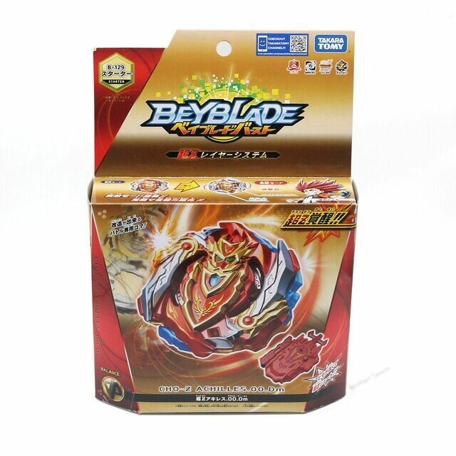 Волчок и лаунчер бейблэйд берст Cho-Z Achilles B129 Beyblade Burst Takara Tomy