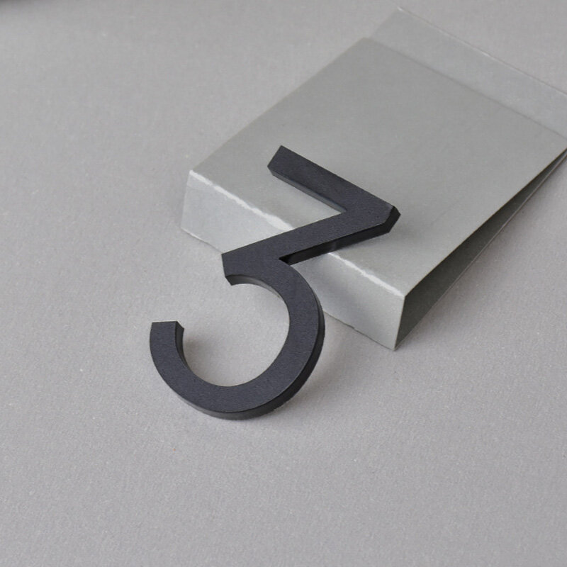 Наклейка с цифрами 0-9 для дверной таблички, Самоклеящаяся акриловая табличка с номером для наружного почтового ящика и отеля, Украшение дома,1 кусок,5x3,3 см