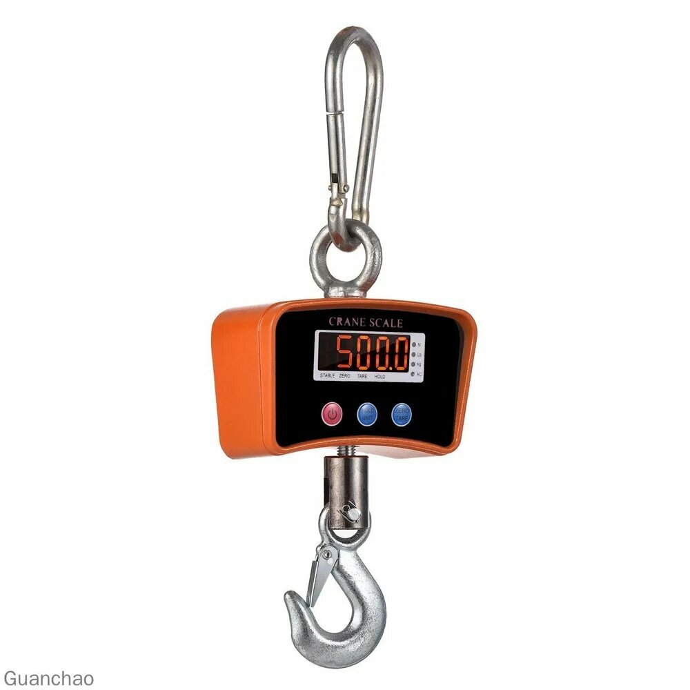 Крановые весы Журавлиные, подвесные, с крючком, до 500кг, оранжевые