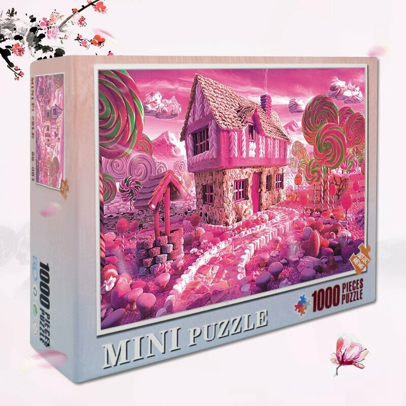 Мини-пазл из 1000 деталей для взрослых для снятия стресса, анимация высокой сложности для мальчиков и девочек,