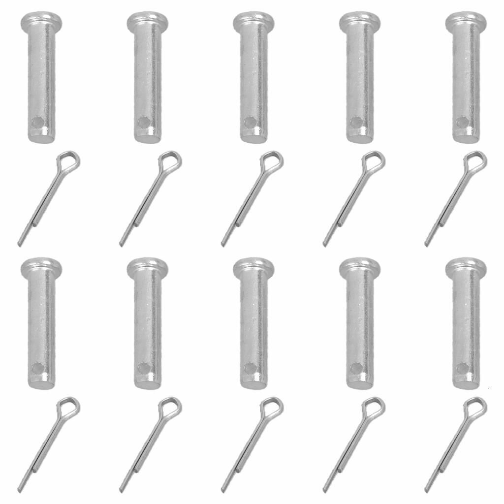 10 шт. Стальные штифты с одним отверстием и плоской головкой, простые в использовании, - М8 на 35