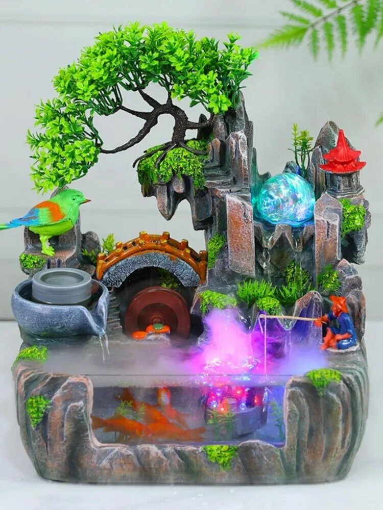 Фонтан настольный 36cm/аквариум для рыбок