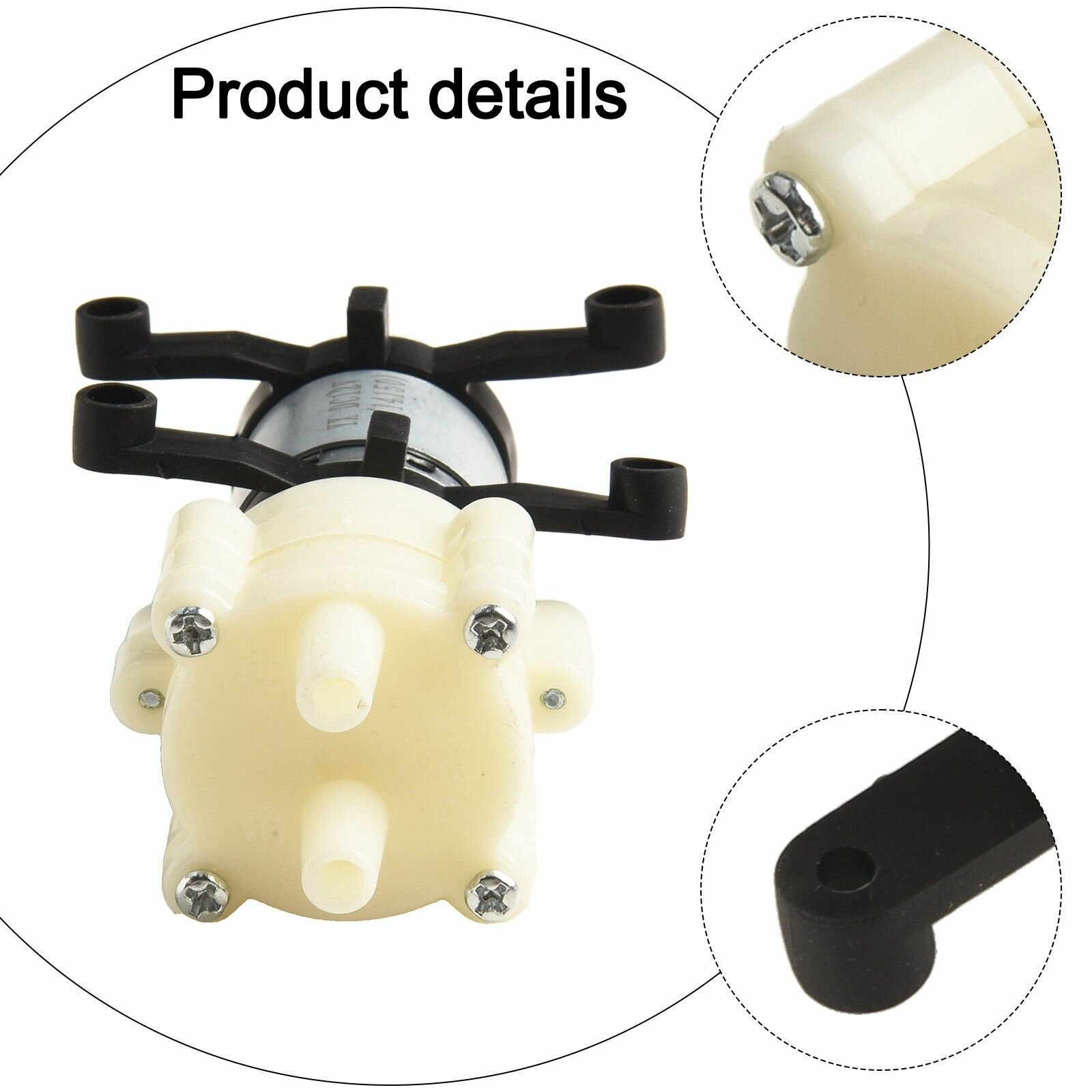 Насос водяной воздушный мембранный 2литр в мин. R385 U упр 6-12V/90л/час, помпа EK1856