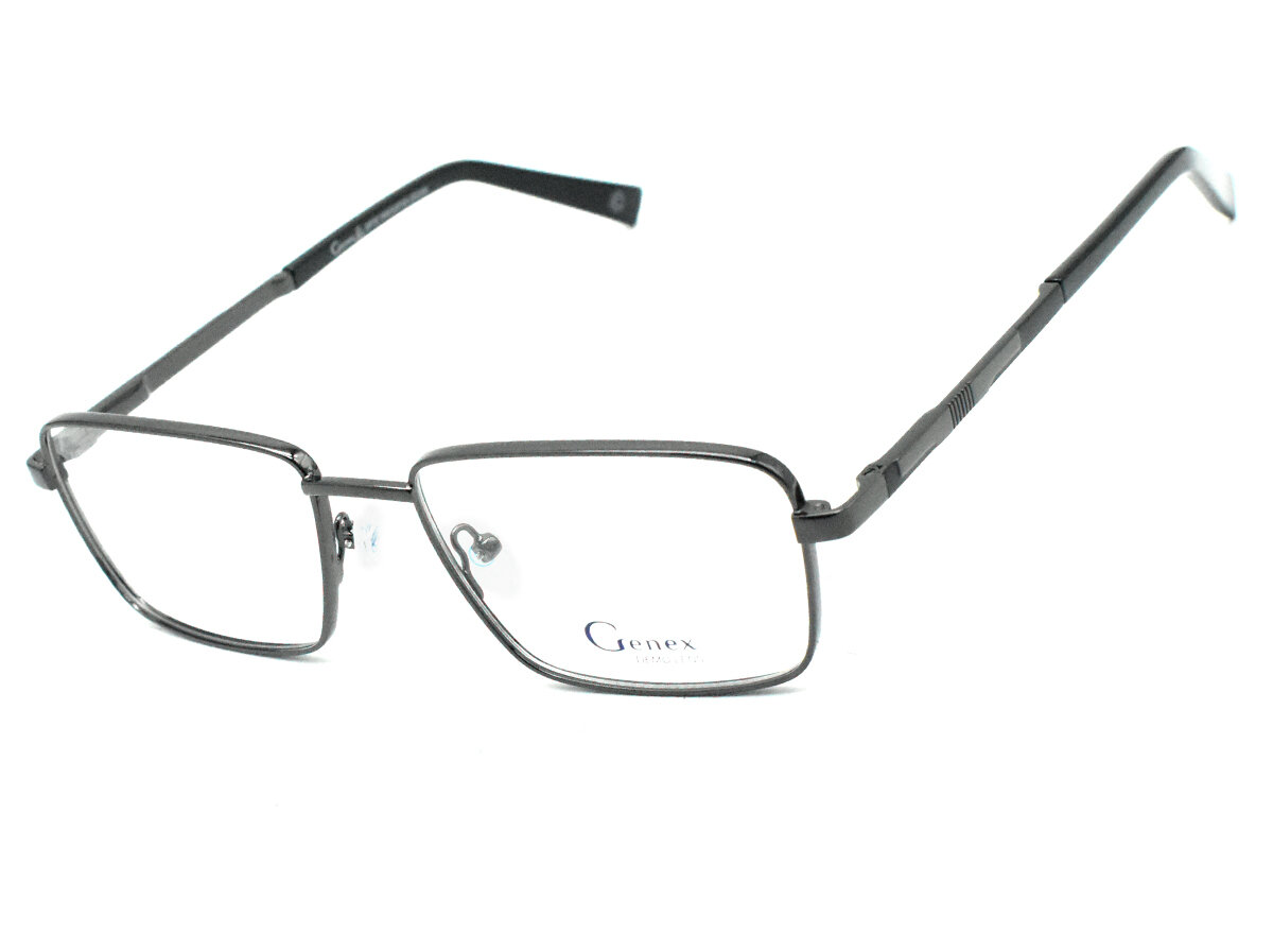 Оправа для очков Genex G-1380 C004 пол Мужской форма оправы Прямоугольная цвет оправы Стальной