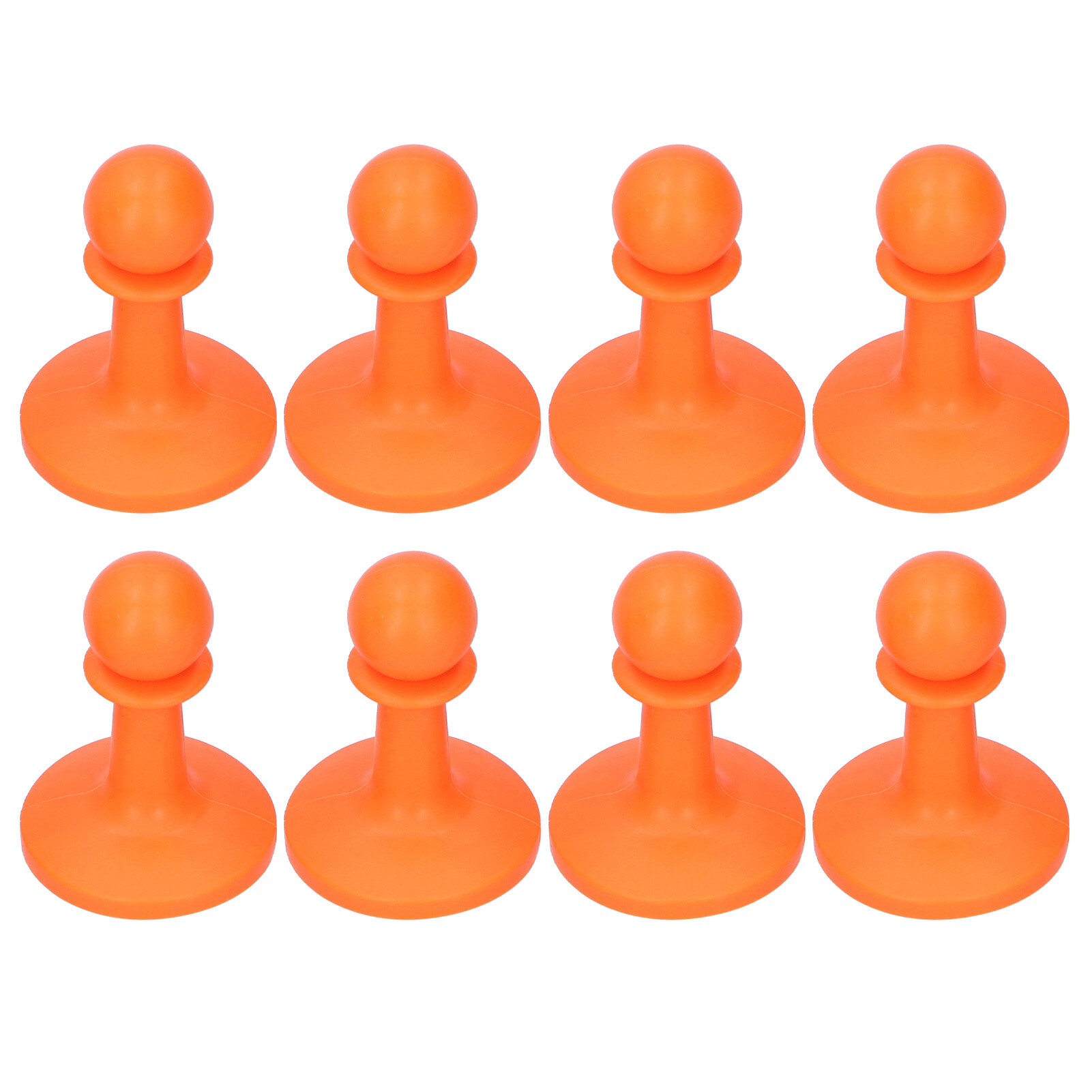 8pcs Tent Pole Rod Support Thunder Proof Cap for Outdoor Camping Hiking Tent Accessories (Orange)