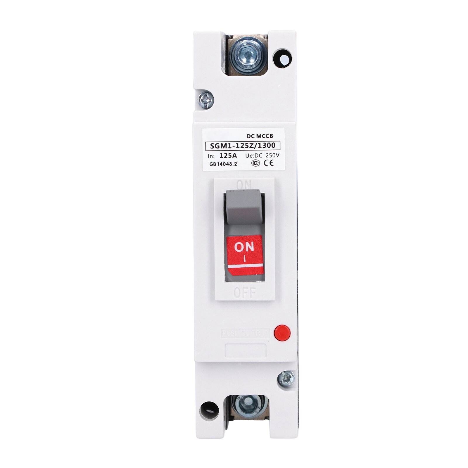 Circuit Breaker 1P MCCB Solar Battery Protection Switch Isolator Protector 125A 250V DC