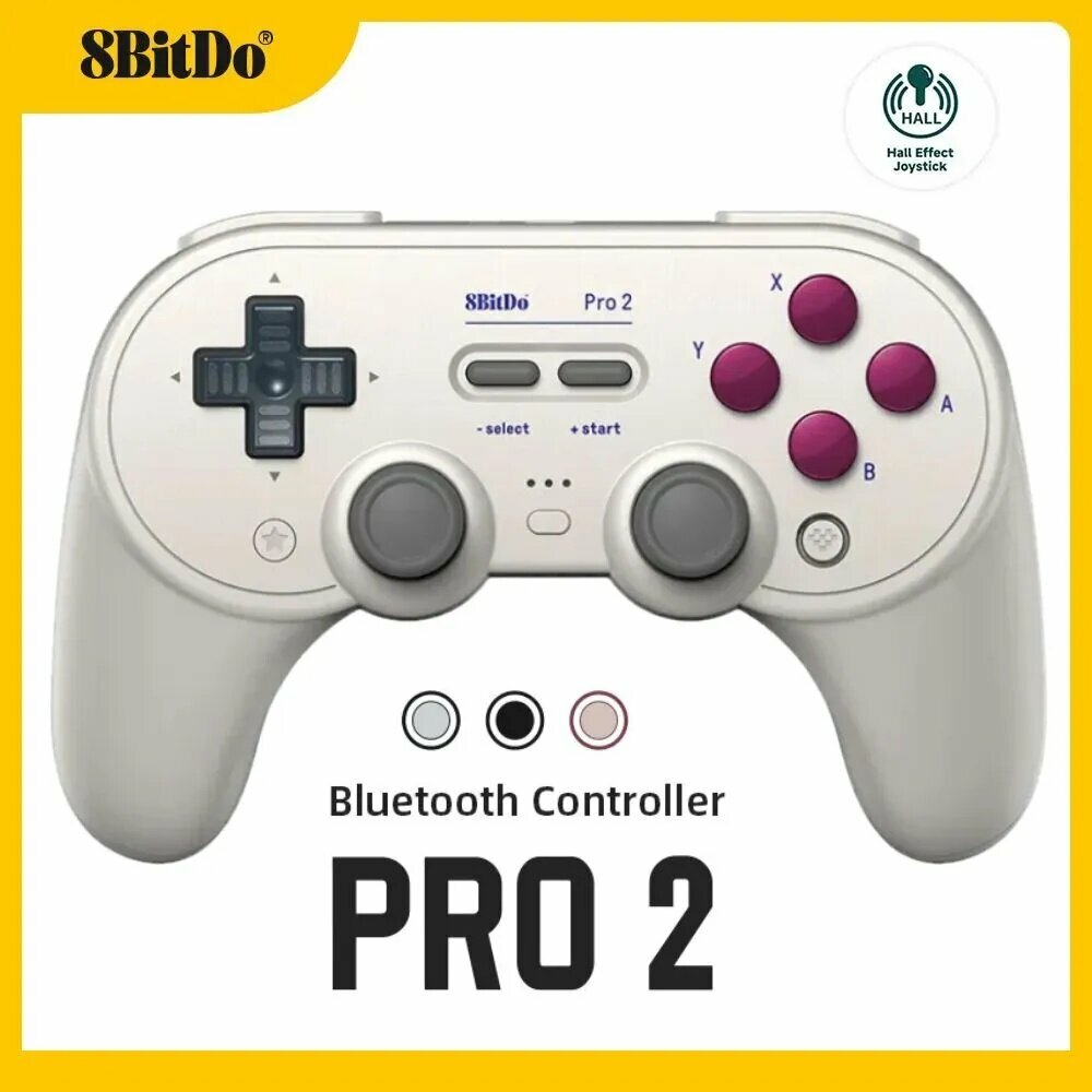 8bitdo новый Pro 2 Bluetooth геймпад с джойстиком с эффектом Холла для Nintendo Switch, PC, macOS, Android, Steam Deck Raspberry Pi
