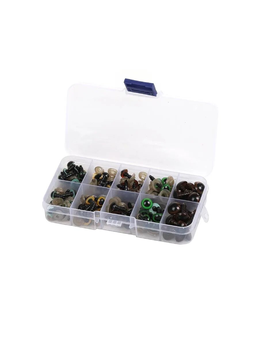 Глаза круглые винтовые 8-12мм 100шт