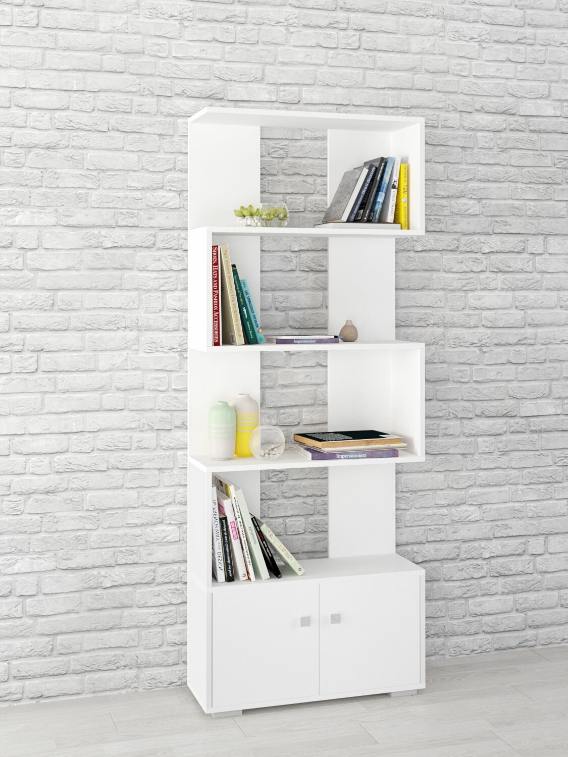 Стеллаж Ромео-2 от Тэкс 1800*700*250 мм белый