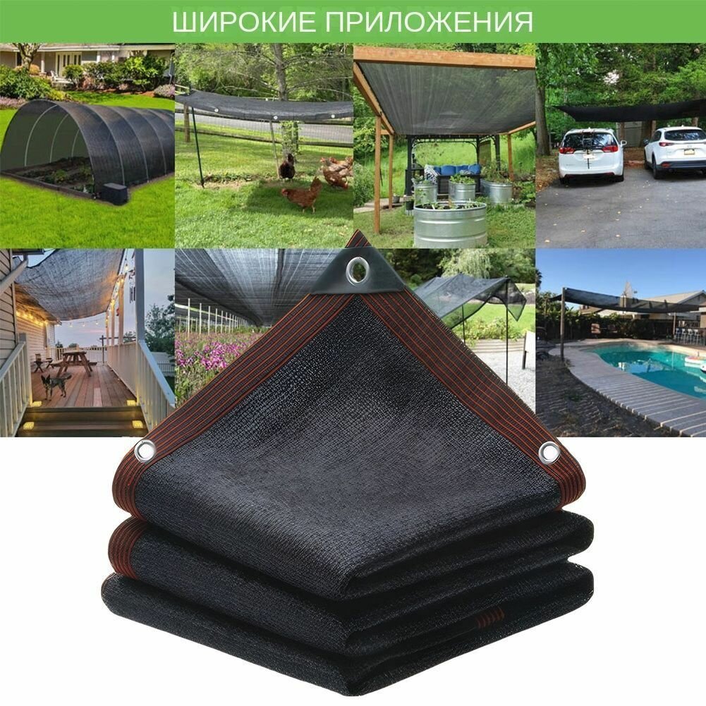 Навес для теплицы во дворе и солнцезащитная сетка с защитой углов, окантовкой и перфорацией, антифризом и теплоизоляцией