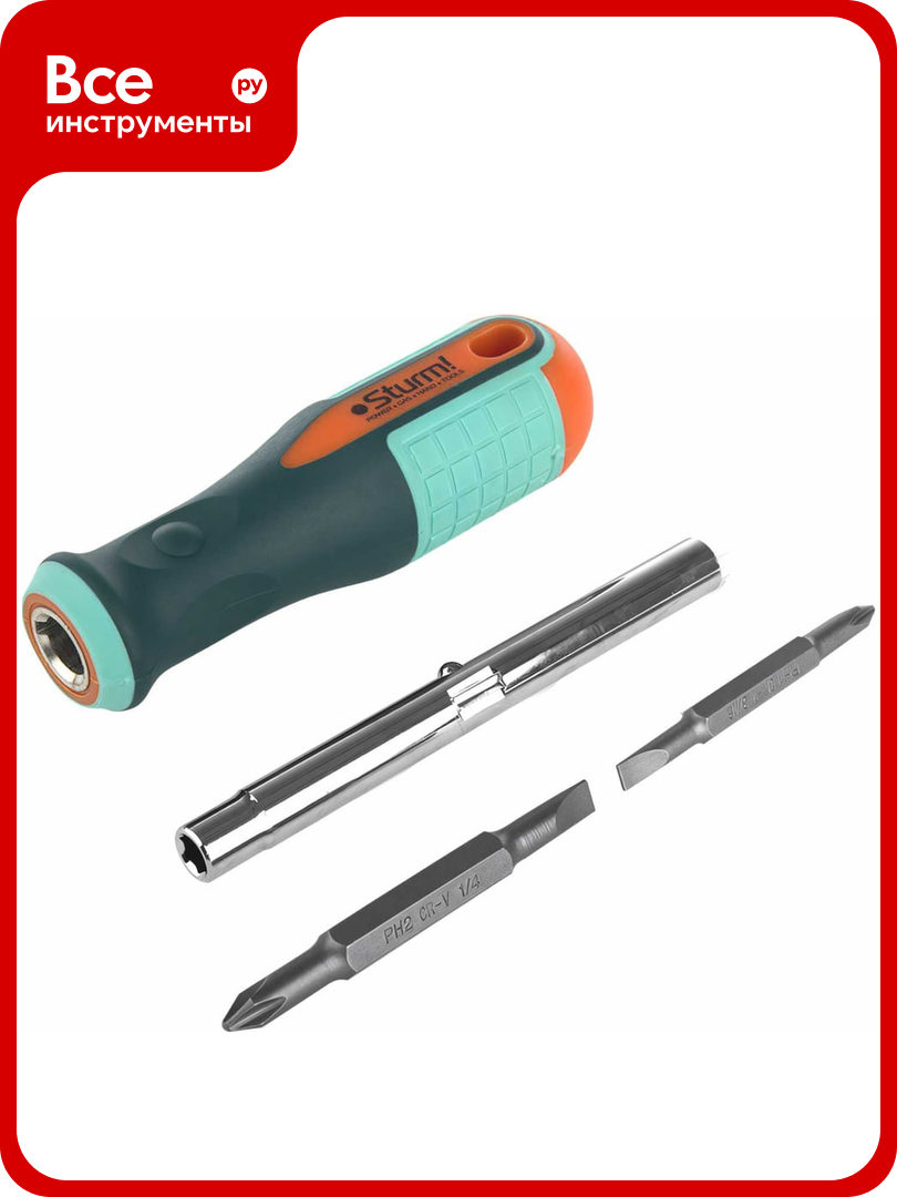 4 отвертки в одной Sturm 1040-09-S2