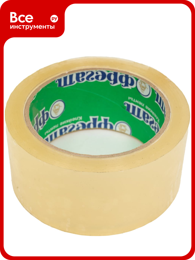 Лента клейкая Фрегат прозрачная 48 мм, 66 м, 45 мкм С486645